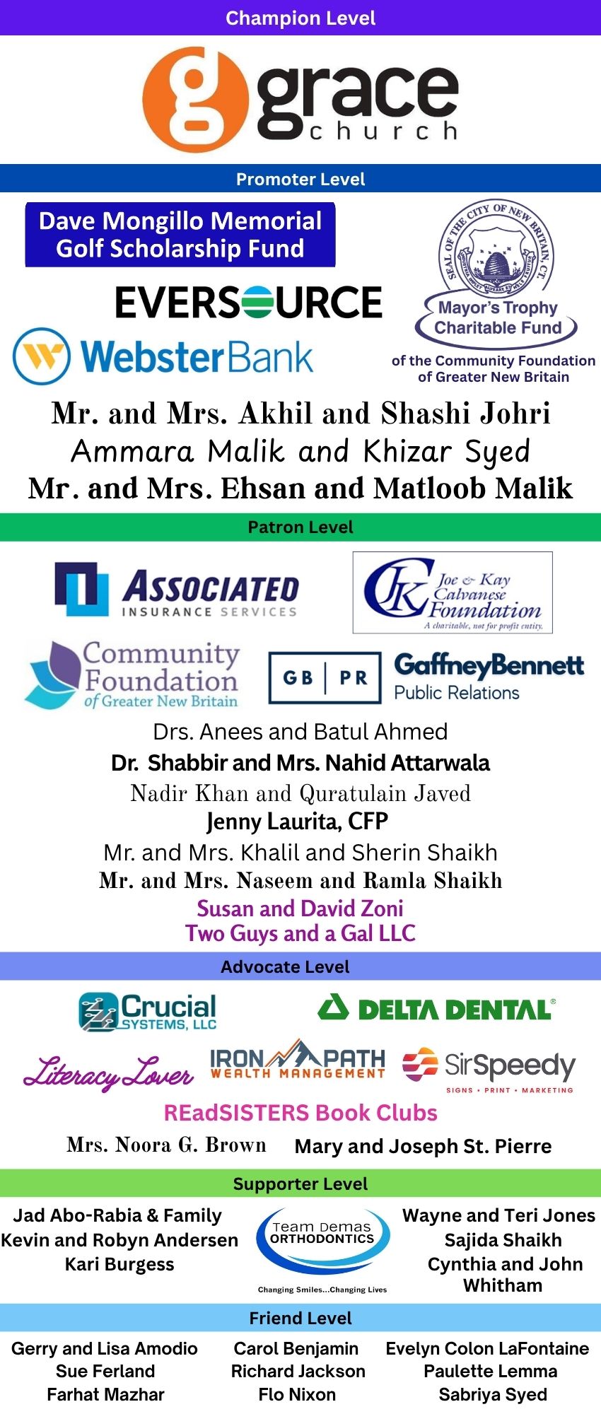 Sponsors – Literacy Volunteers of Central Connecticut – Citizenship ...